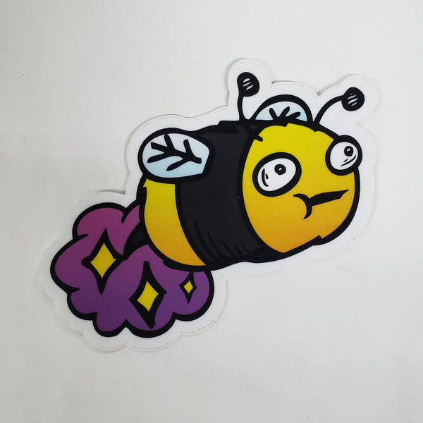 Farting Bee sticker – 808 Rollerskate
