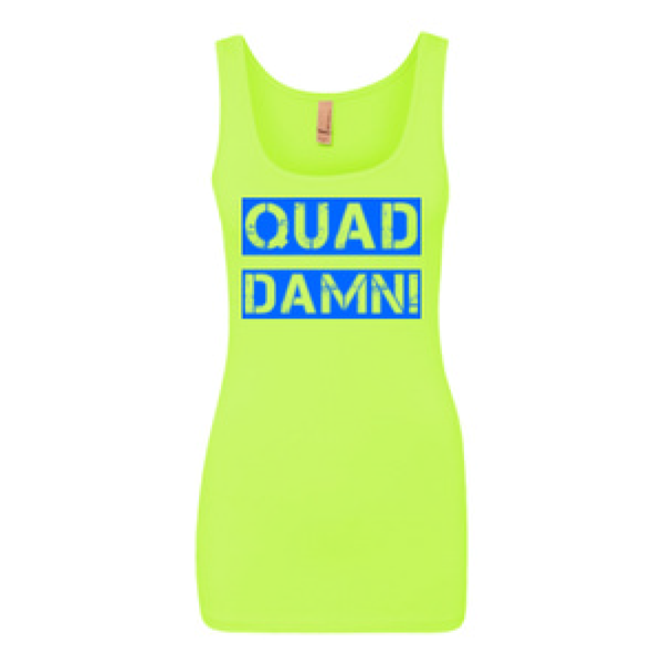 Quad Damn! Ladies Tanktop Yellow – 808 Rollerskate